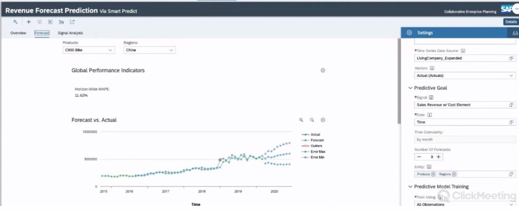 SAP Analytics Cloud for Planning im InCon-Webinar